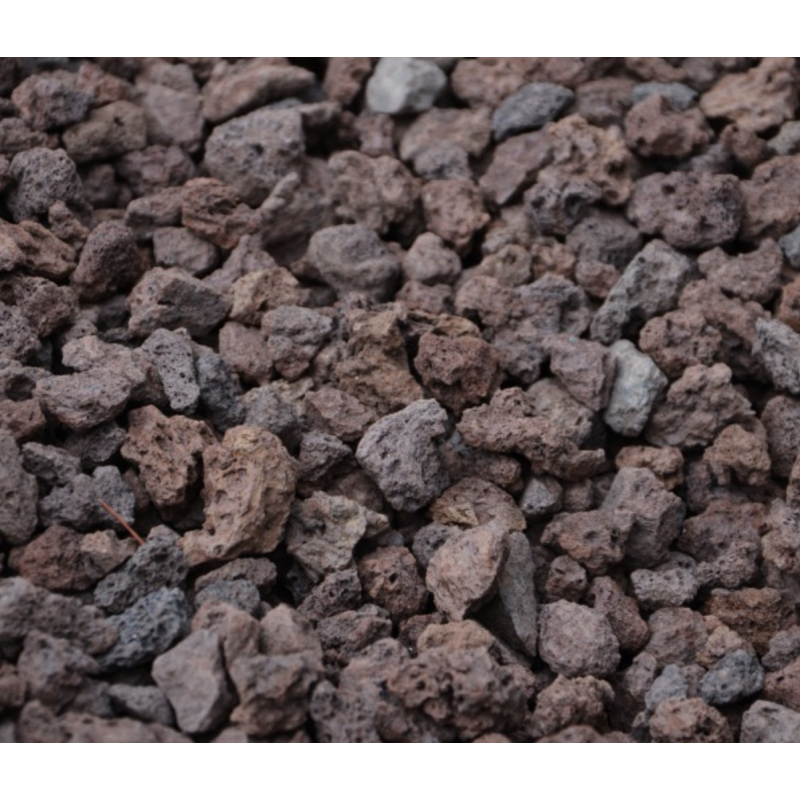 Pierres de lave - première couche aquascape